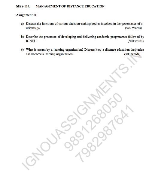 IGNOU MES-114 SOLVED ASSIGNMENT 2021 ENGLISH MEDIUM - IGNOU Solved Assignment 2024-25 Download PDF