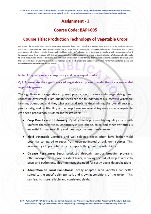 IGNOU BAPI-005 Solved Assignment 2023 English Medium - IGNOU Solved Assignment 2024-25 Download PDF