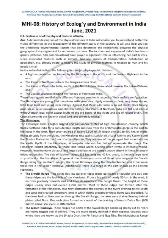 IGNOU MHI-8 Previous Year Solved Question Paper (June 2021) English Medium - IGNOU Solved ...