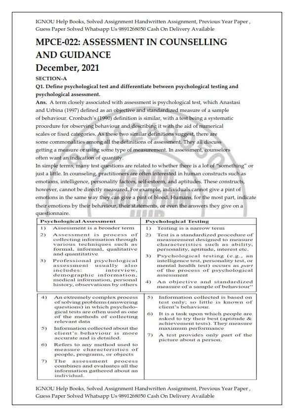 IGNOU MPCE-22 Previous Year Solved Question Paper (DEC 2021) English Medium - IGNOU Solved ...