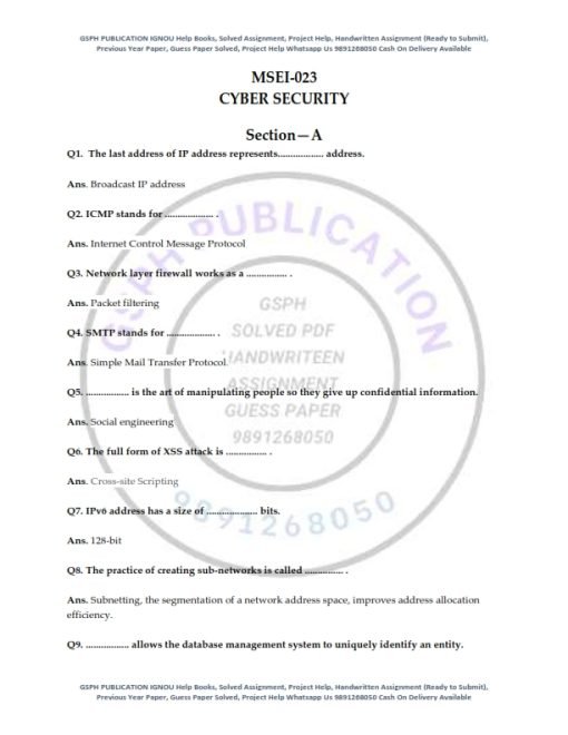 IGNOU MSEI-023 Previous Year Solved Question Paper (Dec 2021) English Medium - IGNOU Solved ...