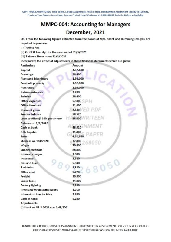 IGNOU MMPC-004 Previous Year Solved Question Paper (Dec 2021) English Medium - IGNOU Solved ...